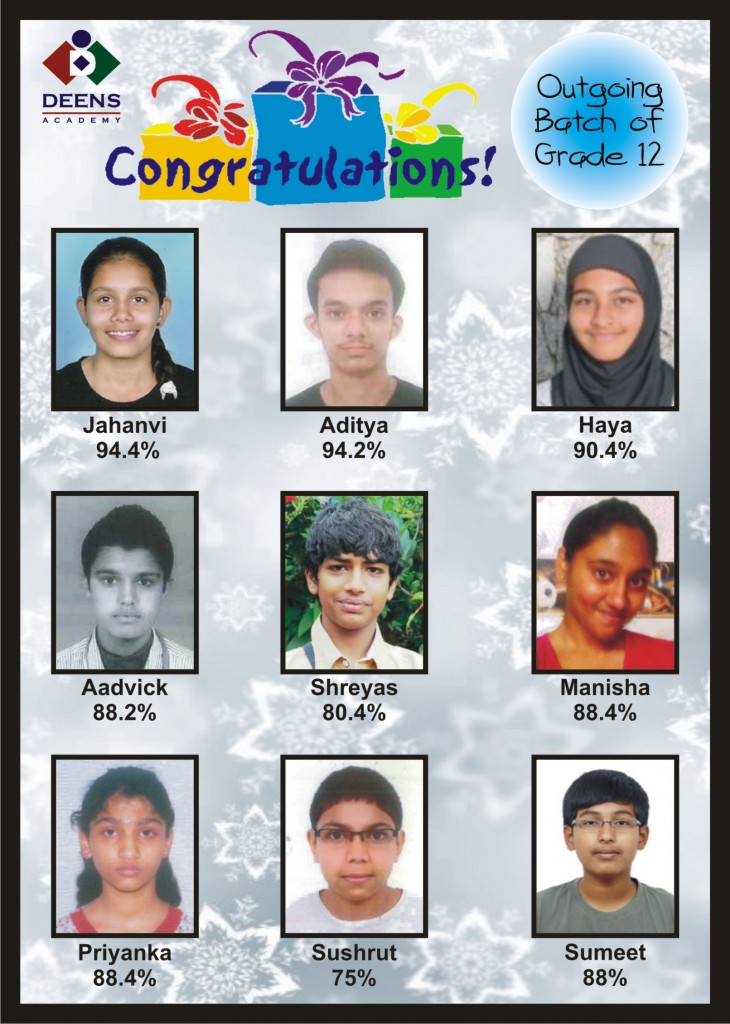 Outgoing batch of grade 12 – Deens Academy